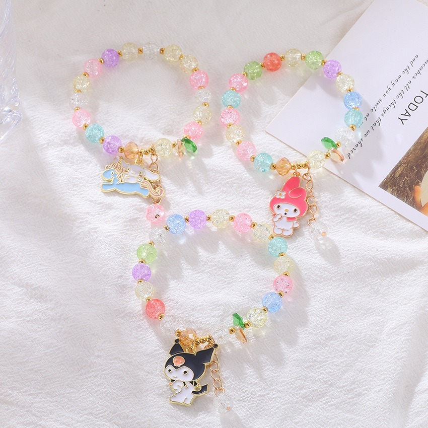 Sanrio Rainbow Beads Rainbow Kuromi Cartoon Melody Bracelet [x ...