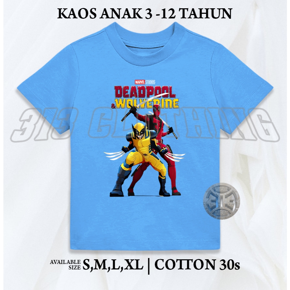 Deadpool 3 Wolverine Children's T-shirt / Deadpool And Wolverine Marvel ...