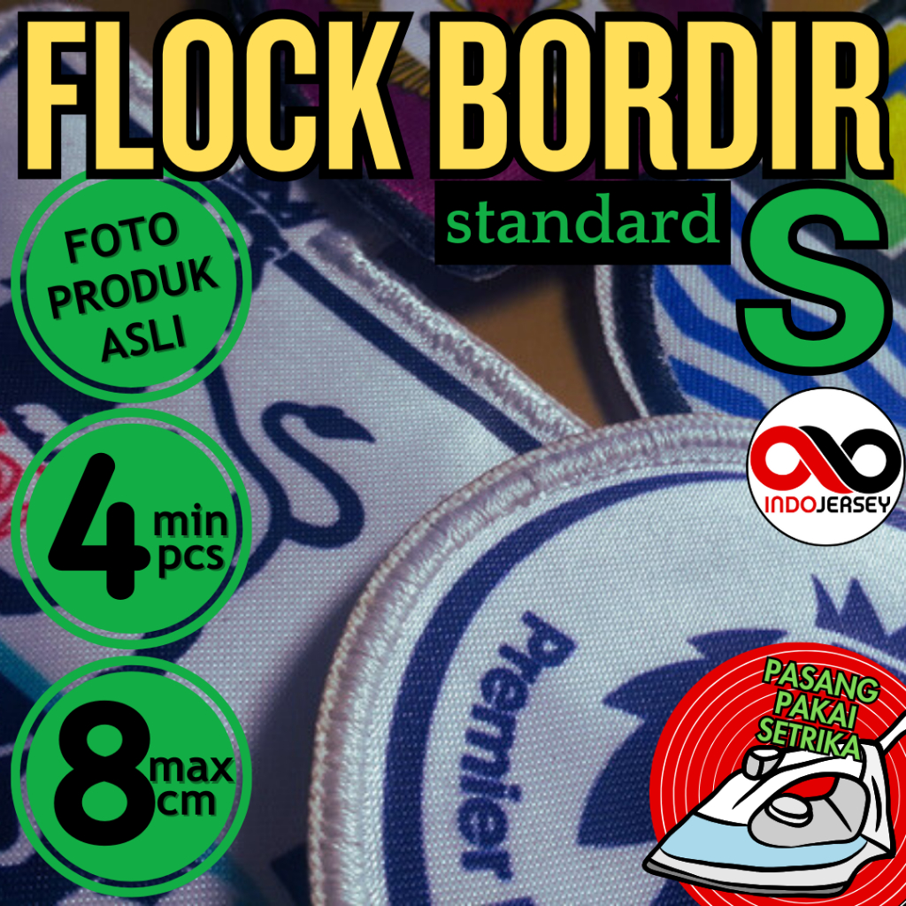 Patch Badge Emblem Custom Iron On Logo FLOCK EMBROIDERED (Alternative ...