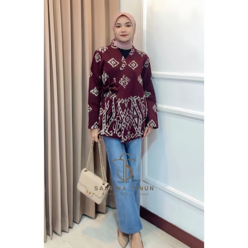 Sabrina TENUN - RANIA BLOUSE (THE CHOICE OF MOTIFS) | Shopee Singapore