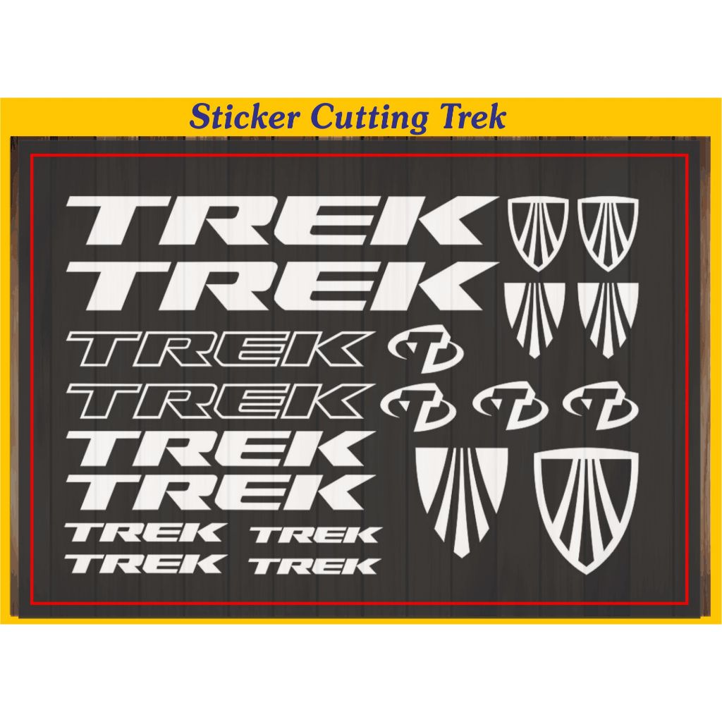 Mtb CUTTING STICKER TREK STICKER MOUNTAIN TREKDEPED BIKE FRAME | Shopee ...