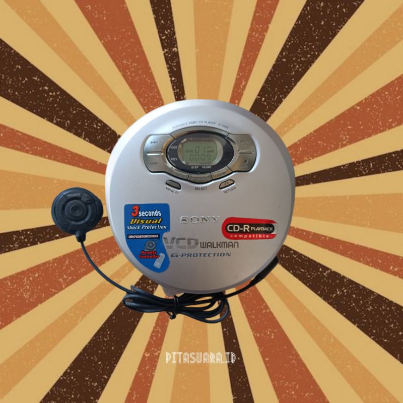 Cd Player Portable Sony Walkman VCD Player Model D-VJ 65 Mega Bass ...