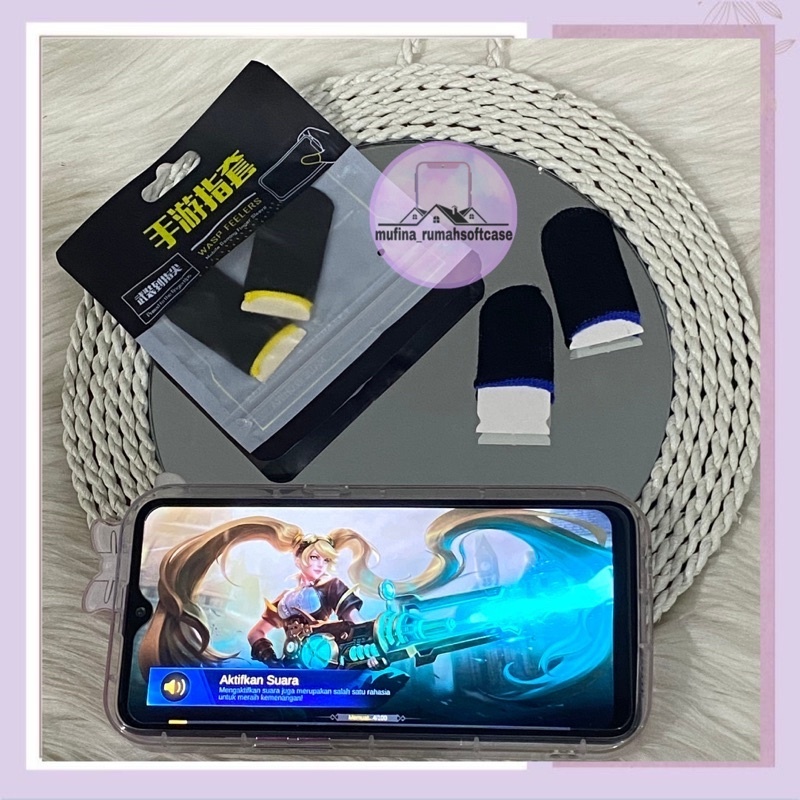 Finger Sock Gaming pubg mobile legend game cover thumb anti sweat ...
