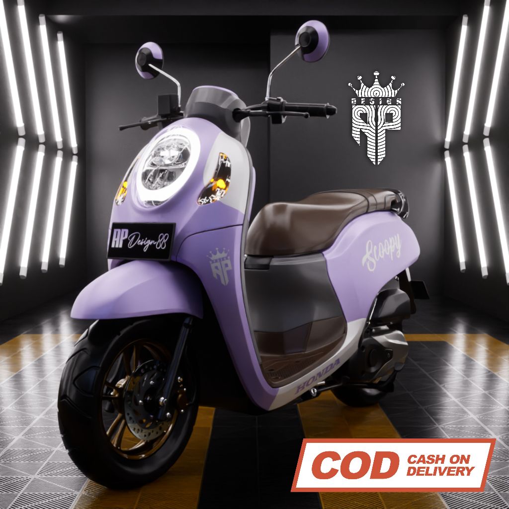 UNGU Decal scoopy sticker scoopy full body carburetor FI donut full ...
