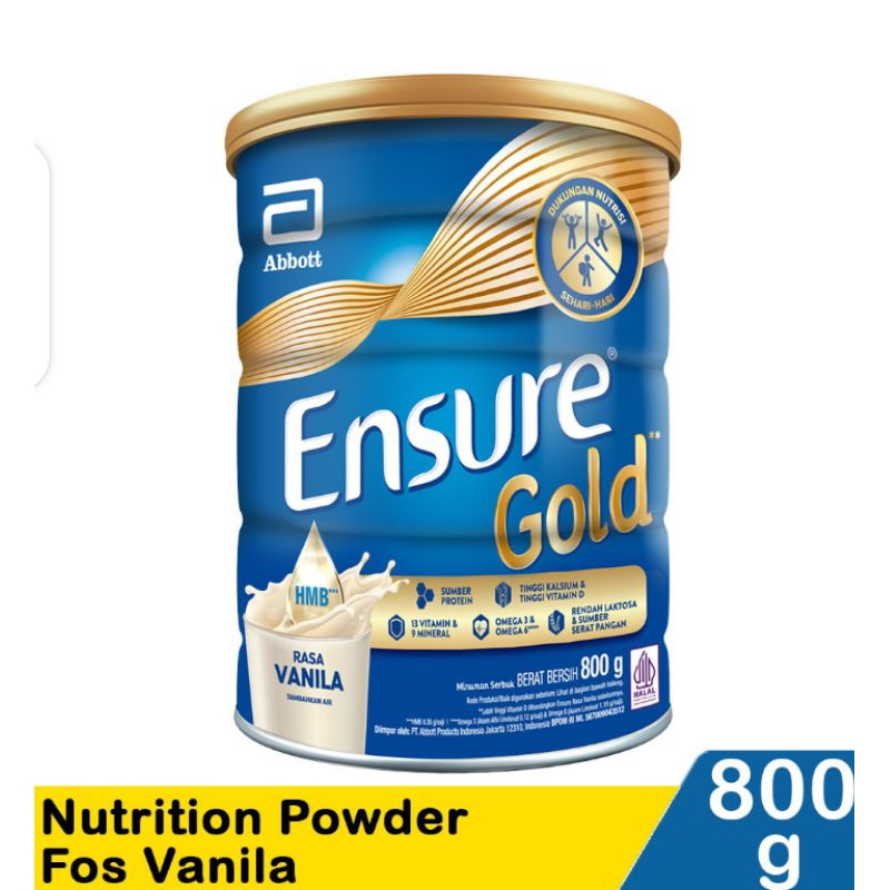 Ensure Low Lactose Milk Vanilla 800g / New Packaging Ensure Gold ...