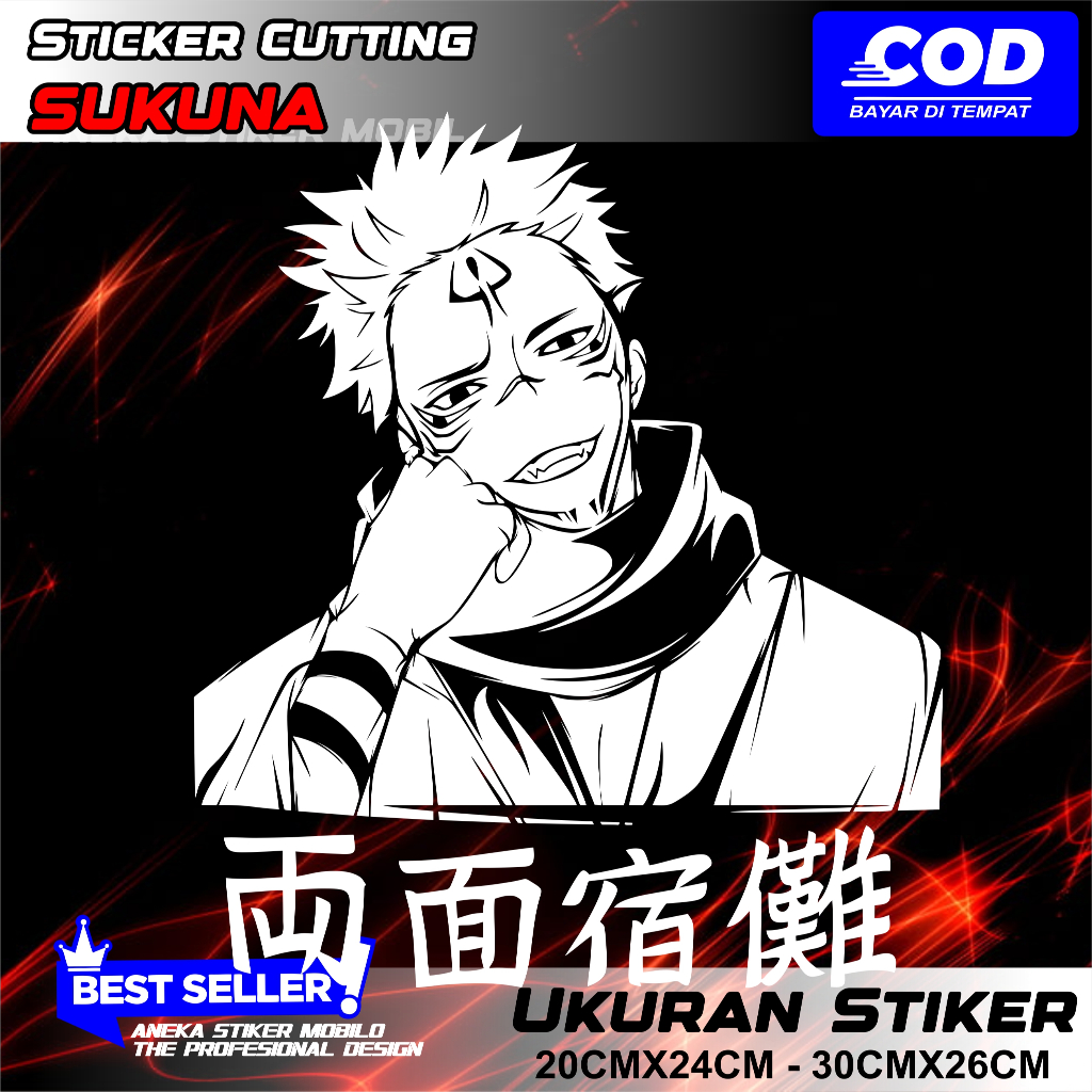 Sukuna Stickers, Cool Anime Sukuna Cutting Stickers | Shopee Singapore