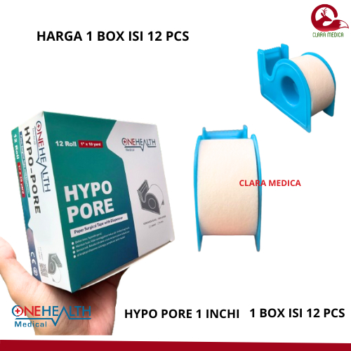 Onehealth Hypo Pore 1 inch Wound Plaster Solation Waterproof Paper ...