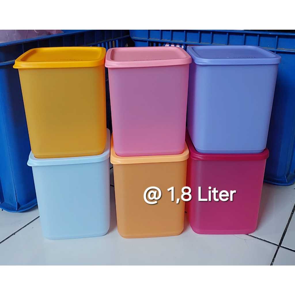 TUPPERWARE Large Square Round Jar 1.8 Liter (unit price) | Shopee Singapore