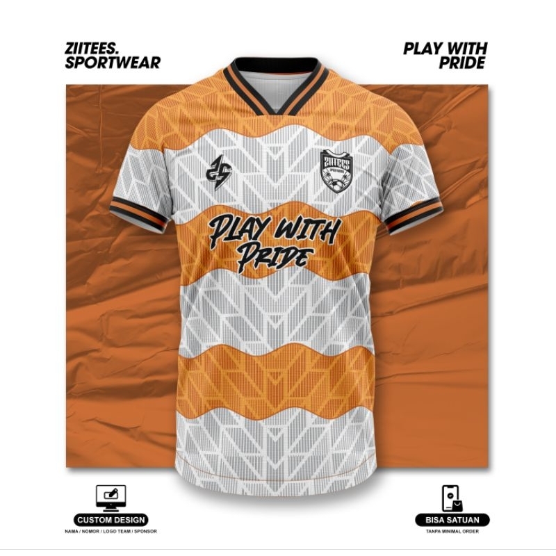 Sports JERSEY CUSTOM LOGO, SPONSOR, Name, Back Number (FULL PRINTING ...