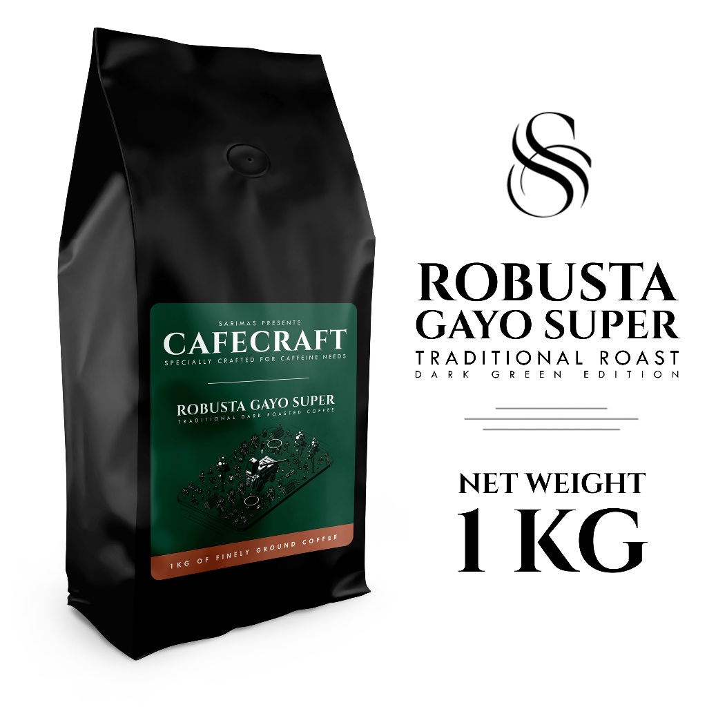 CAFECRAFT SUPER GAYO ROBUSTA COFFEE 1KG SARIMAS (COFFEE POWDER) FRESH ...