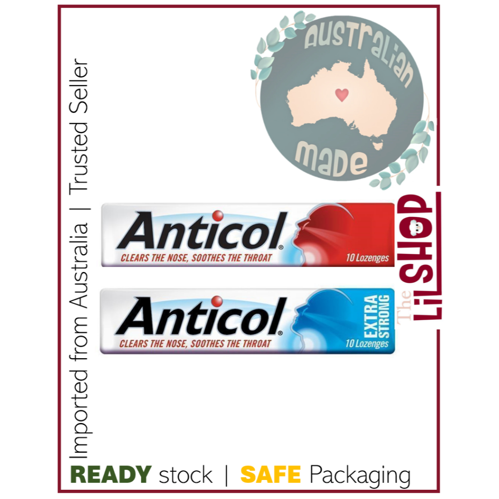 Anticol Throat Lozenges Pack of 10: Original or Extra Strong + Vit C ...