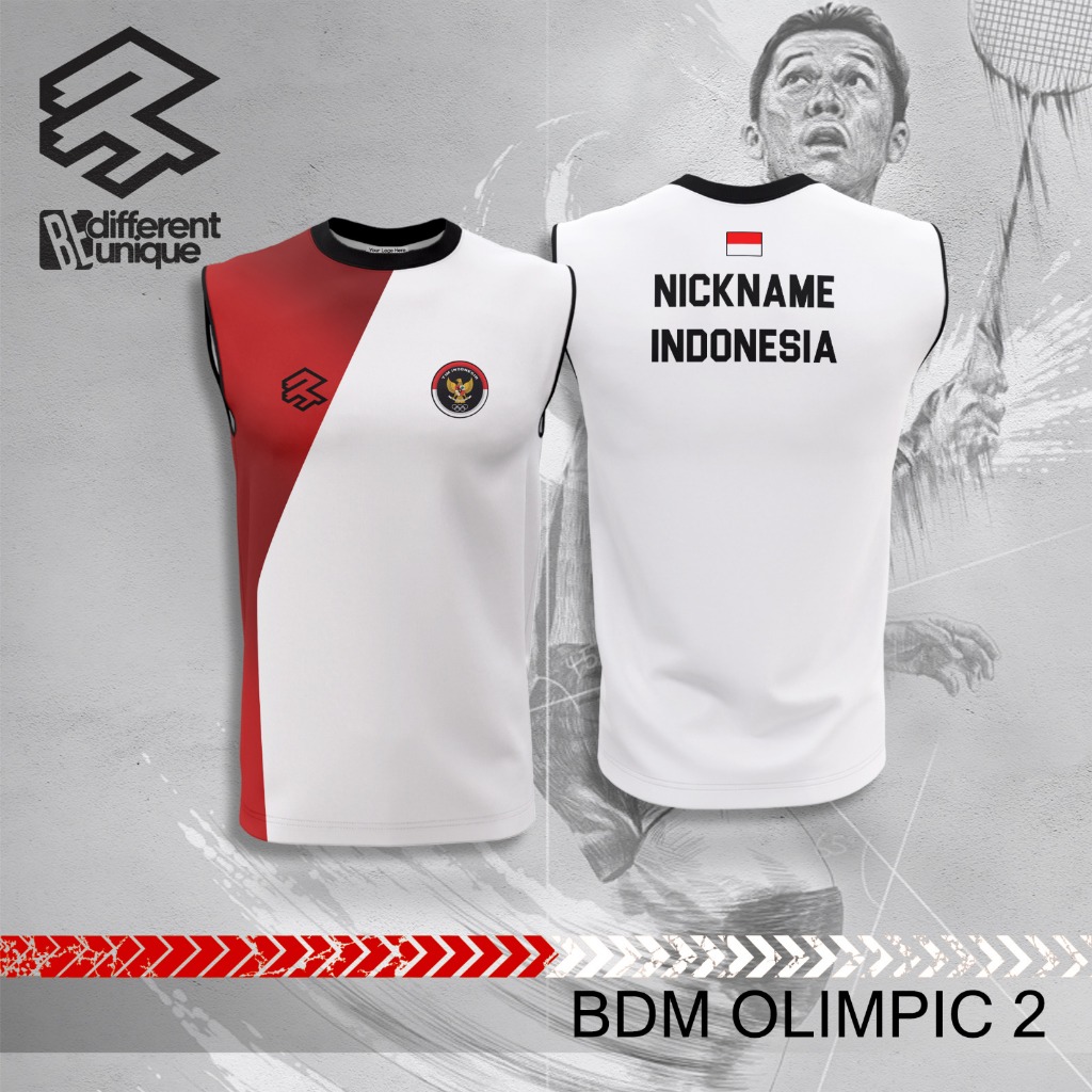 Premium Custom Printed Badminton Singlet Jersey Name 3R Original ...