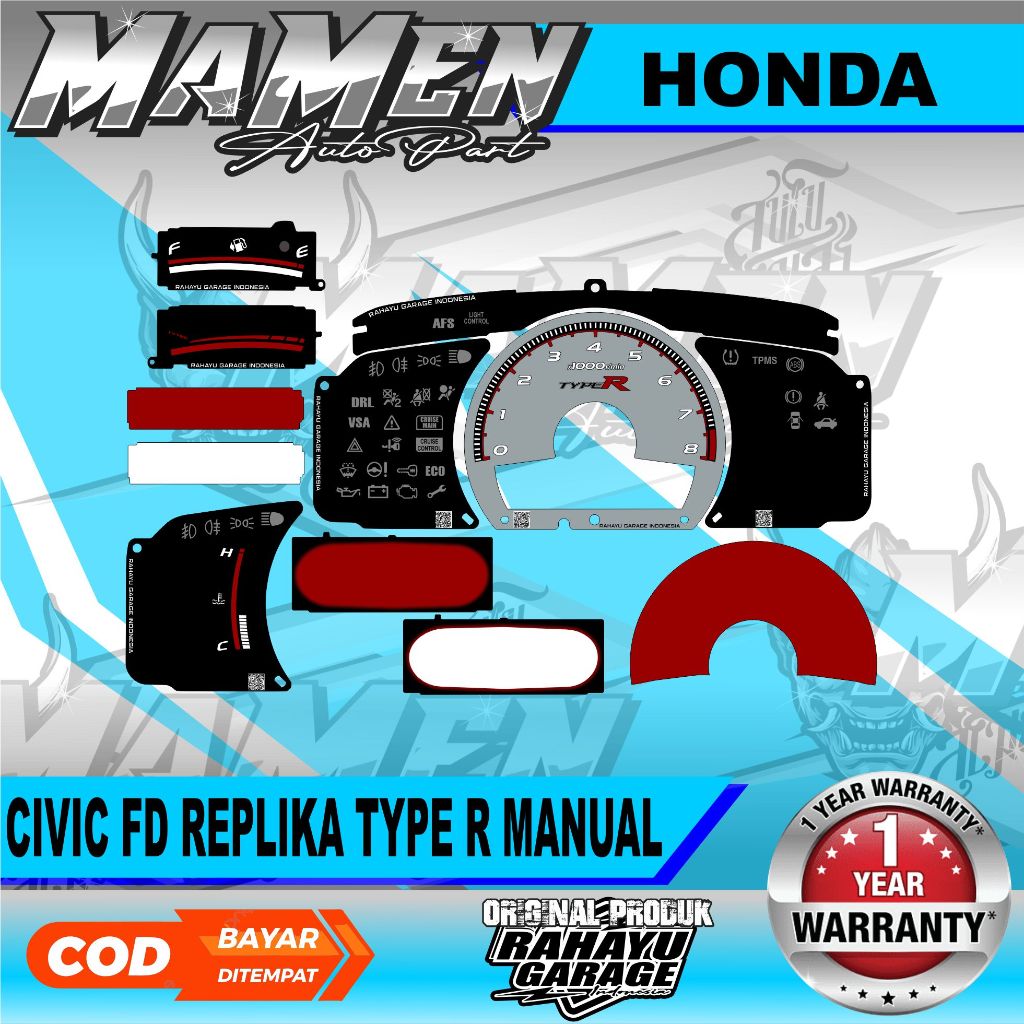 Custom HONDA CIVIC FD SPEEDOMETER BOARD MANUAL AND MATIC | Shopee Singapore