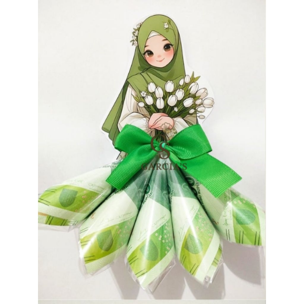 Women's hijab topper muslim wedding/ topper for bouquet cake | Shopee ...