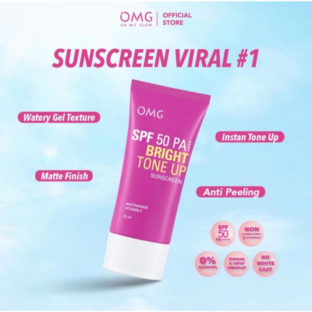 OMG Oh My Glow Bright Tone up UV Barrier Sunscreen SPF 50 PA++++ (new ...