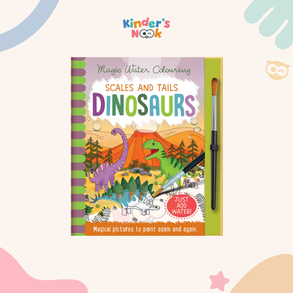 [Kinder's Nook] Scales and Tails - Dinosaurs (Magic Water Coloring ...