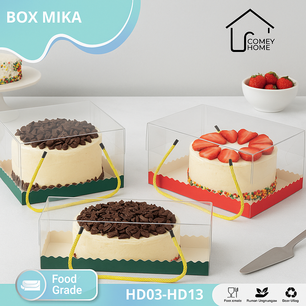 Transparent Mica Box Mica Box/ Mica Handle Box/ Rope Box/ Food Box ...