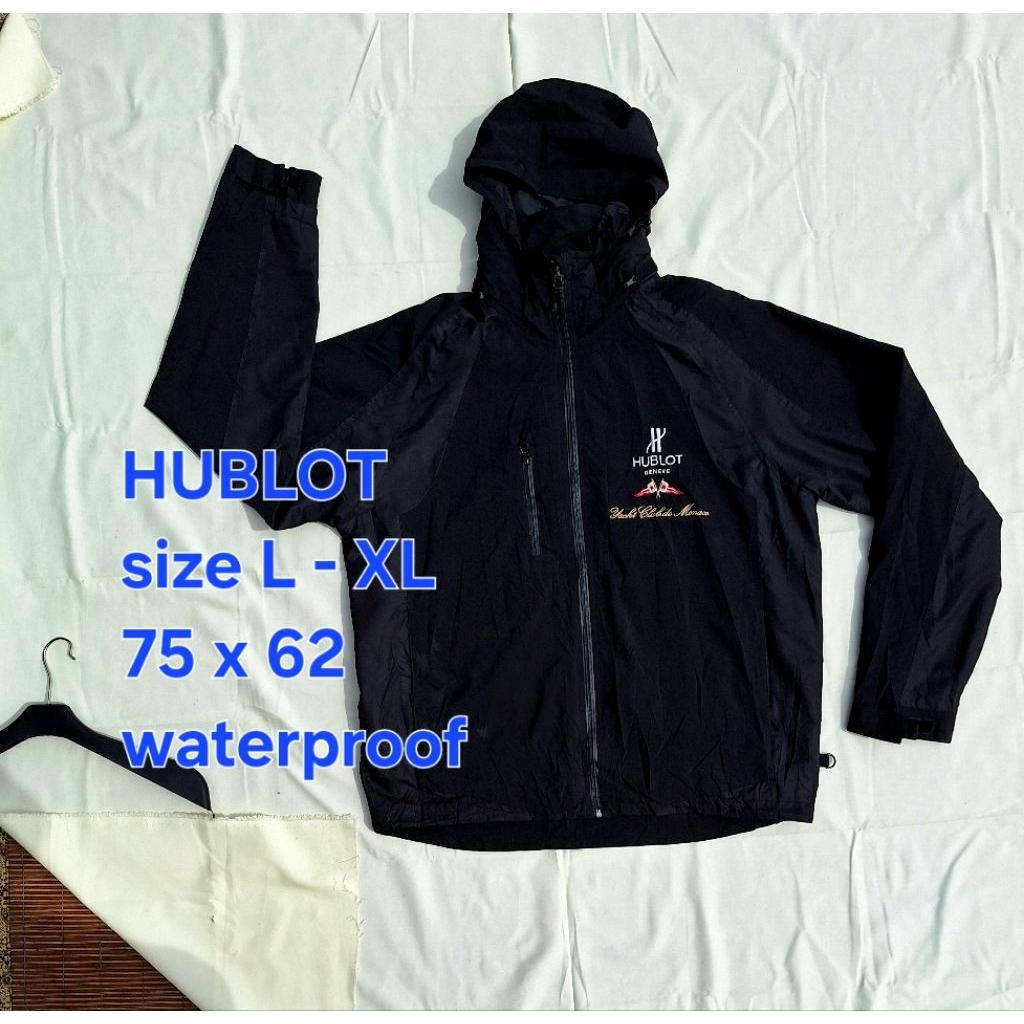 HUBLOT Authentic Black Waterproof Outdoor Sport Men's Jacket Rare ...