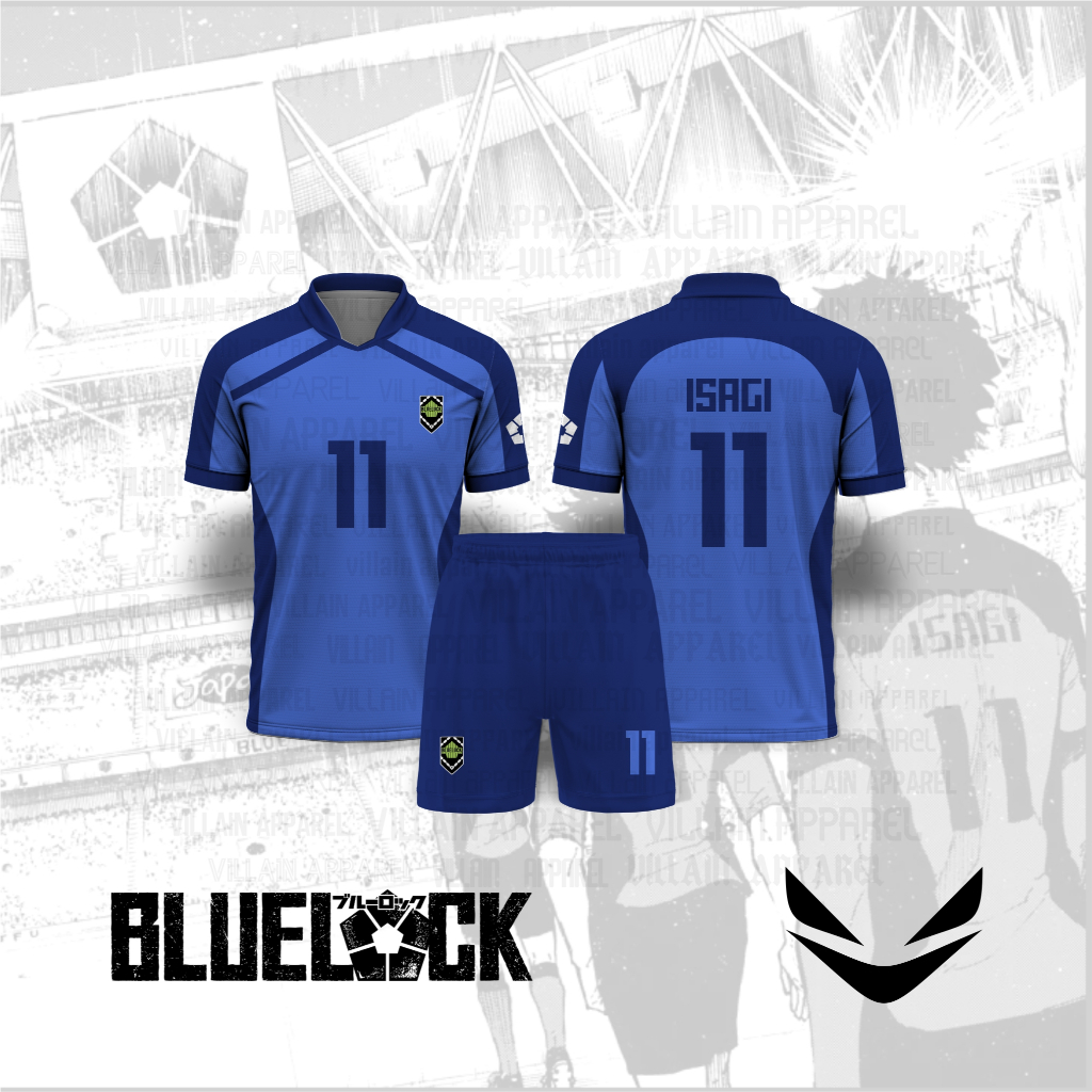 ANIME BLUE LOCK FOOTBALL JERSEY ISAGI AND RIN | BLUELOCK ANIME COSPLAY ...