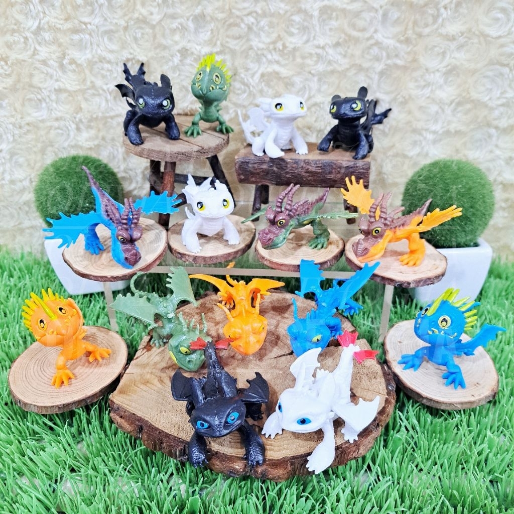 Action Figure How To Train Your Dragon set 15 pcs Figure Toothless ...