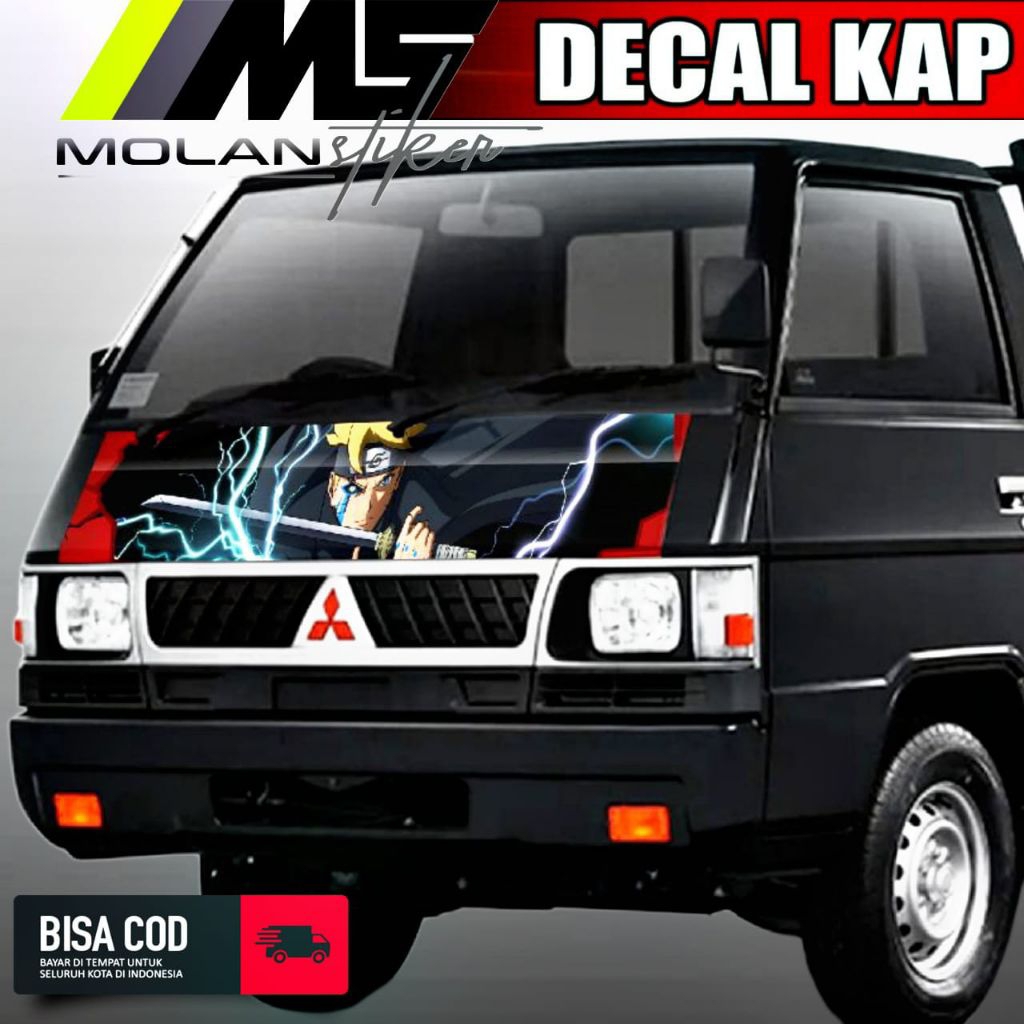 Decal Sticker Striping Variation Front Cabin L300 Pickup Decal/ Hood ...