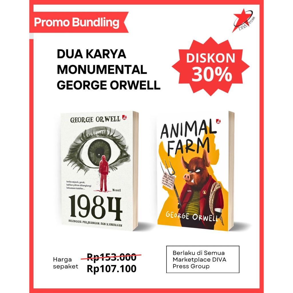 DIVA Press - Pack of Two by Monumental George Orwell: Animal Farm ...