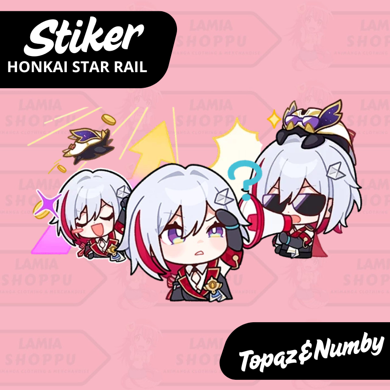 Topaz and Numby Honkai Star Rail sticker | Topaz And Numby HSR Sticker ...