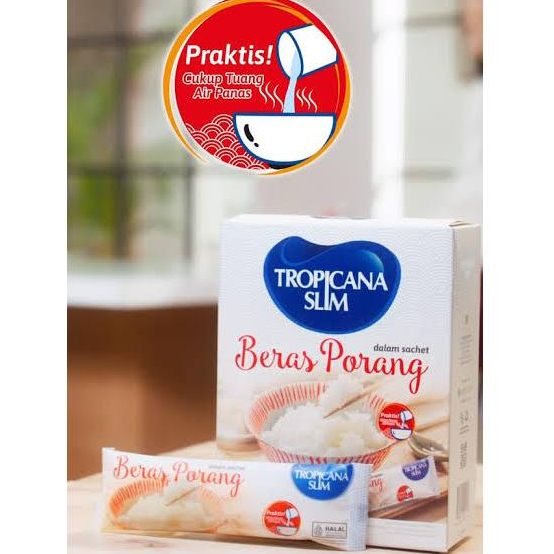 Tropicana Slim Instant Porang Rice Sachet 40gr Diet Rice / Diabetic ...