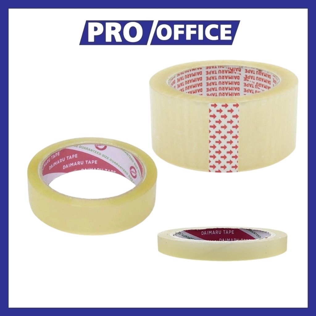 ProOffice - Daimaru Clear Duct Tape – 2 Inch Variant 1 Inch/ 1⁄2 Inch/, Packing & Adhesive Tape ...