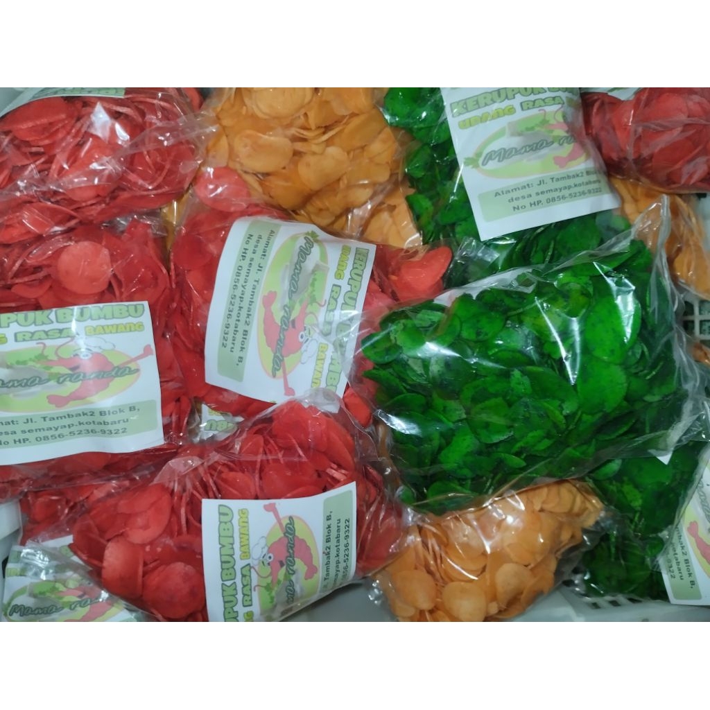 Raw Shrimp Crackers with Garlic Seasoning, 250g Pack. | Shopee Singapore