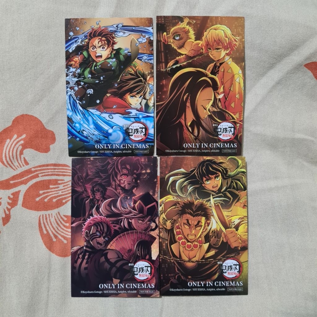 Merch Cinepolis Demon Slayer Kimetsu No Yaiba Trading Card Set Official ...