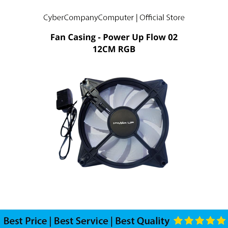 Power UP RGB Casing Fan - 2 Flow loop Casing Fan 02 - FL02 / 12 CM Fan ...