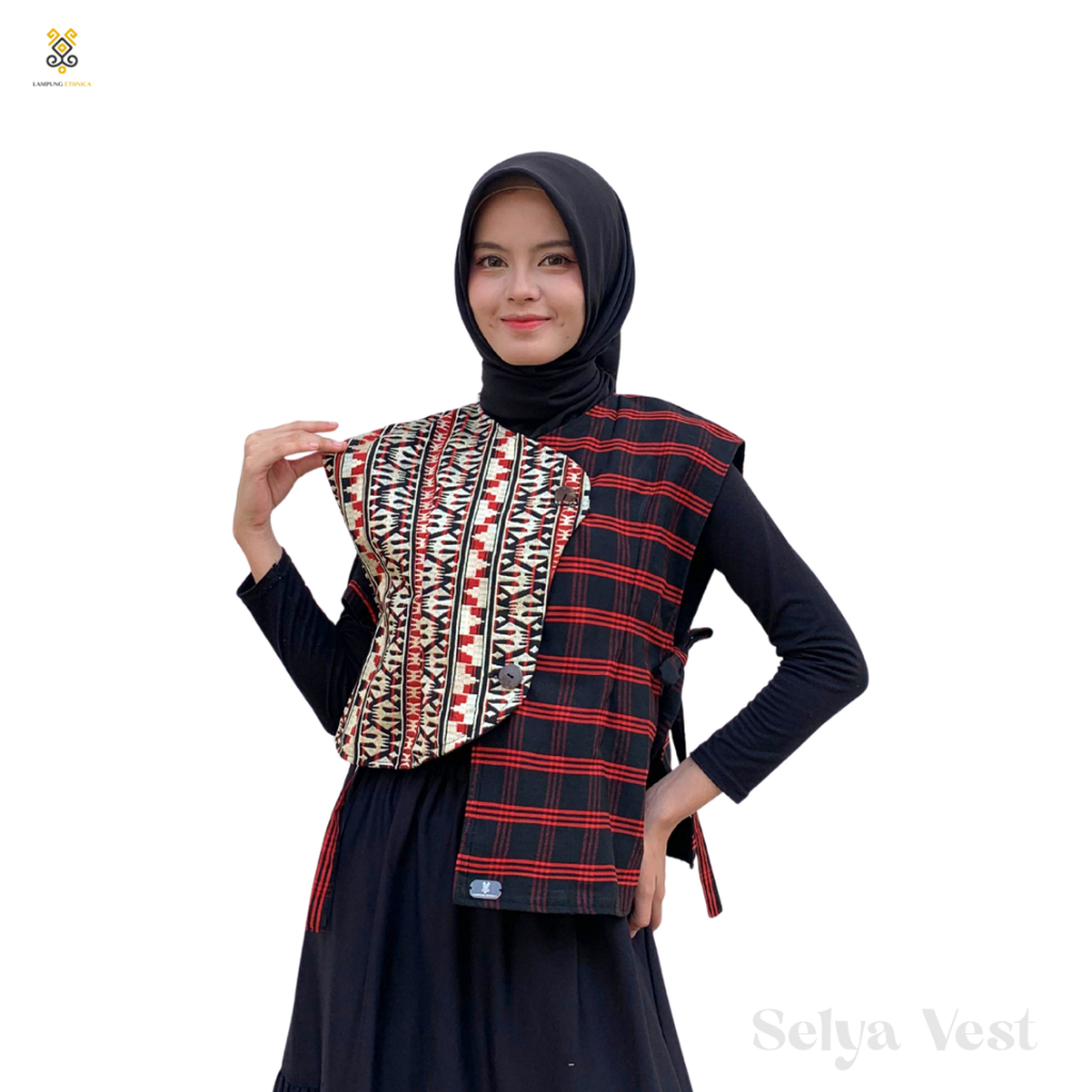 SEYA OUTER - LAMPUNG ETHNICA OFFICIAL - LAMPUNG TAPIS WOMEN'S VEST ...