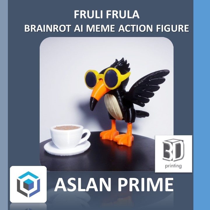 FRULI FRULA ARTICULATED ACTION FIGURE 3D Print Toys Toys Viral Brainrot ...
