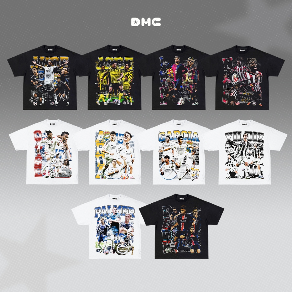 DMC Rising Star Player Soccer Oversized T-Shirt Collection | Lamine ...
