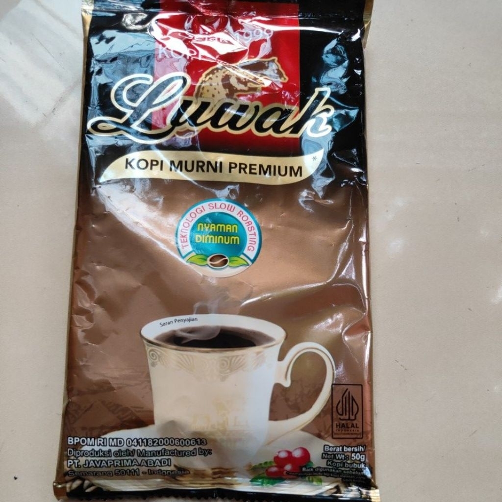Luwak premium pure coffee 50 grams of black coffee | Shopee Singapore