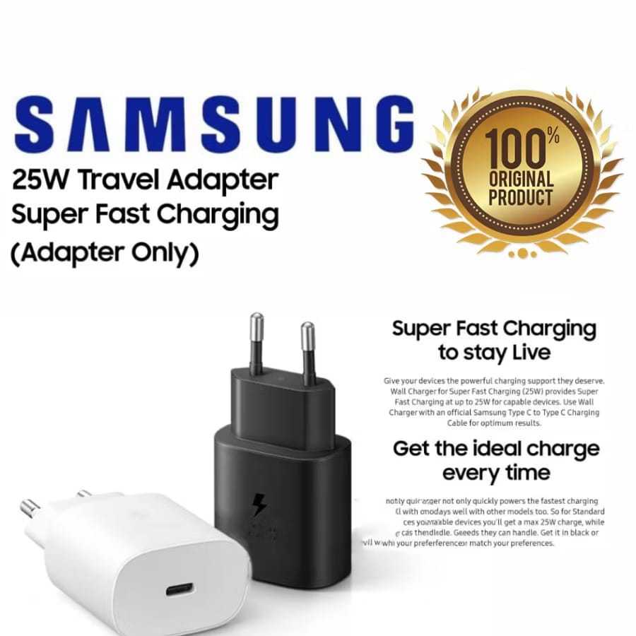 Samsung 25W Super Fast Charging Charger Adapter 100% Original (Wireless ...