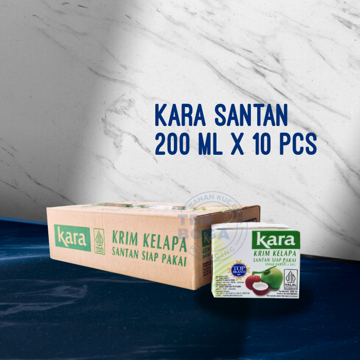 Kara Coconut Milk (200 ml x 10 pcs) Ready to Use Liquid Coconut Cream ...