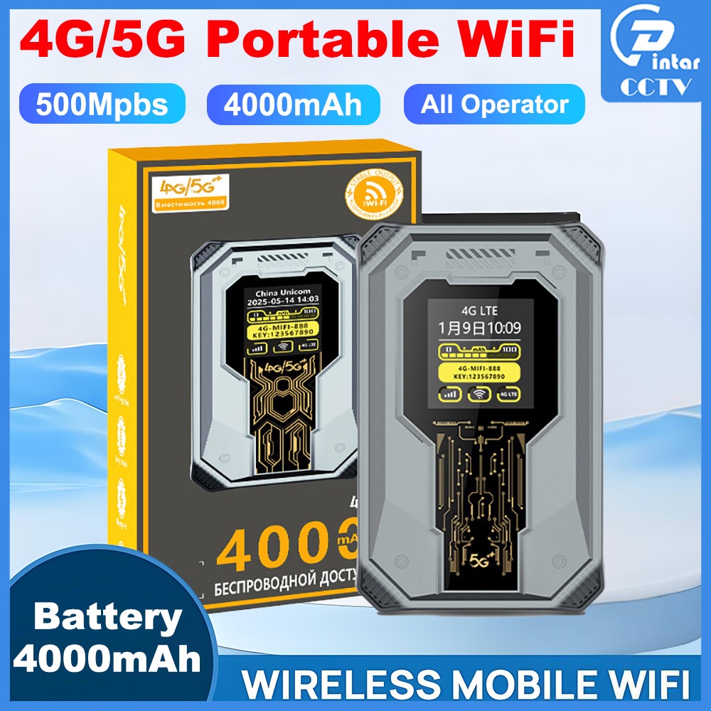New 4G 5G LTE Wifi Modem 500Mbps 4000mAh 4G Mobile Wi-Fi Router ...