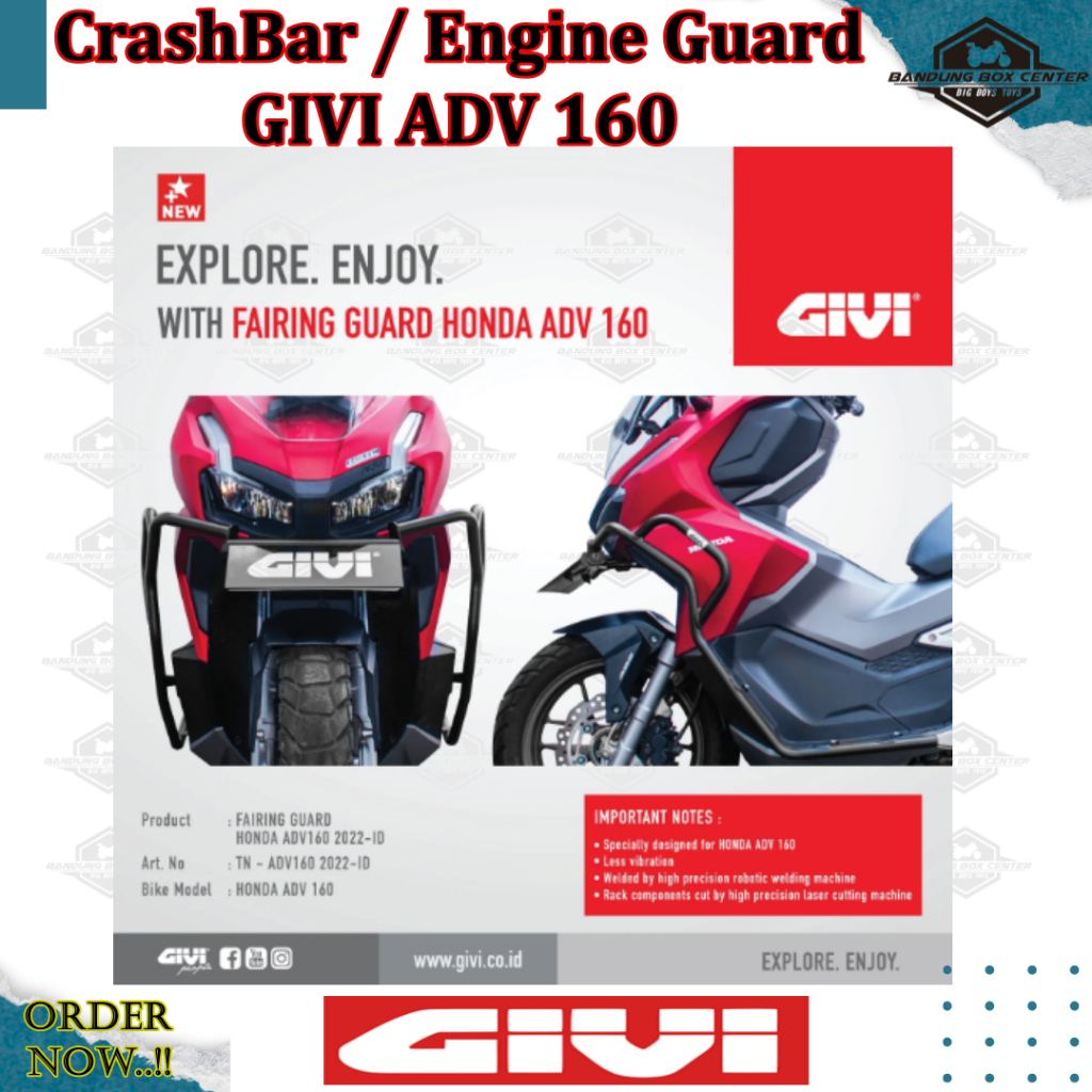 CrashBar GIVI ADV 160 Body Protector Honda ADV 160 Tubular Crash Bar ...