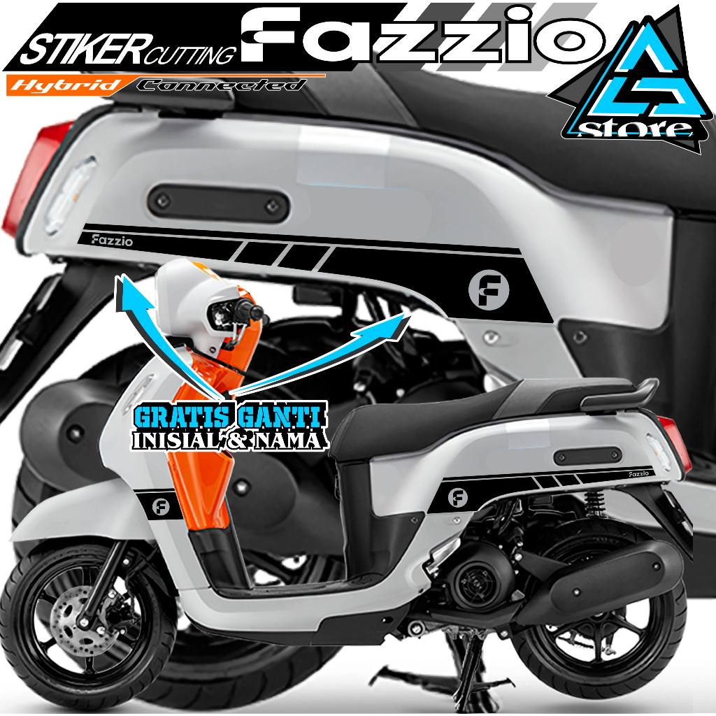 FAZZIO CUTTING STRIPING/F.408/CUT STICKER/LOGO STICKER/FAZZIO LIS ...