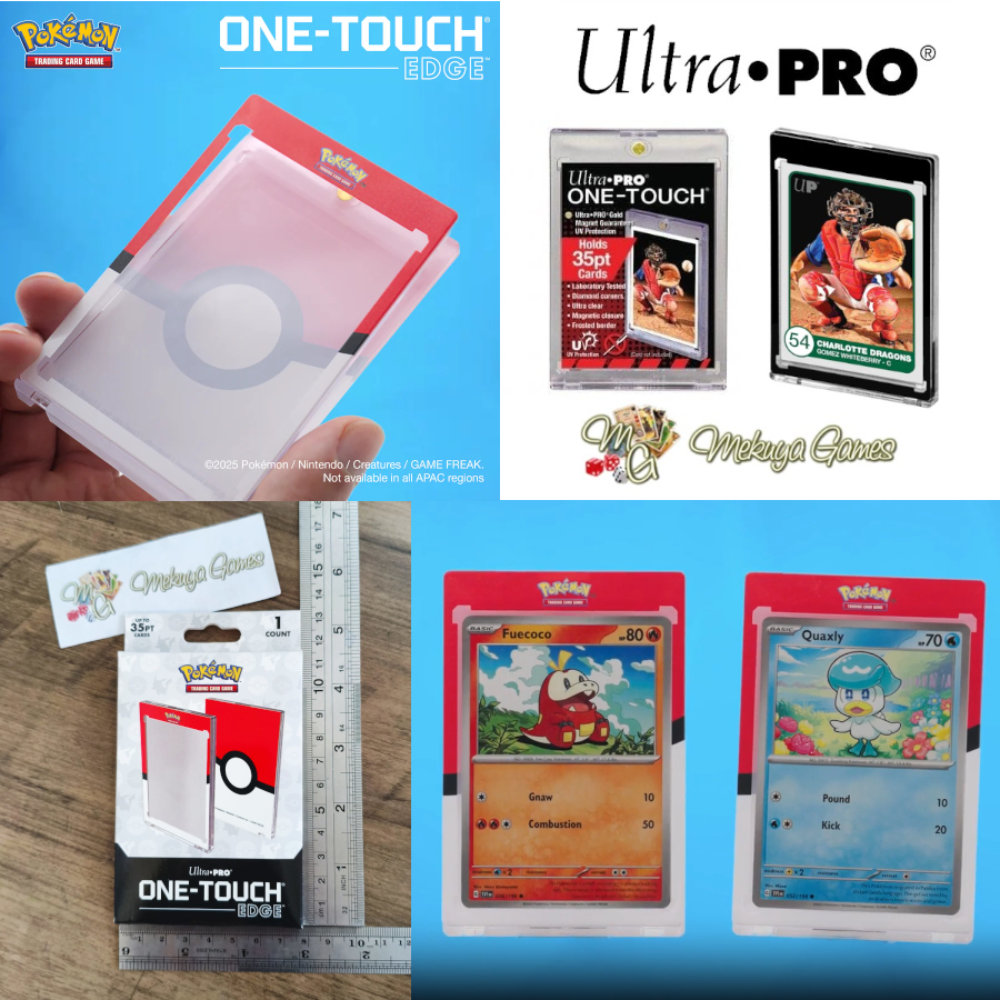 Ultra Pro ONE-TOUCH 35pt Magnetic Holder Gold Edge UV Sport K-Pop ...