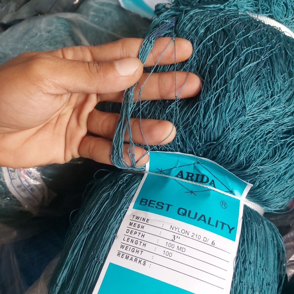 Per meter 3 in D6 blue nylon net (1mtr x 100 points) | Shopee Singapore
