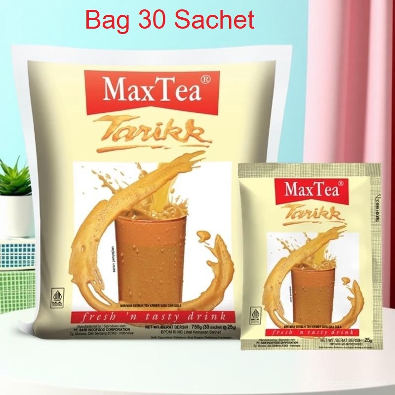 Max Teh Tarik Bag tea 30 Sachets Instant Milk tea Powder Drink | Shopee ...