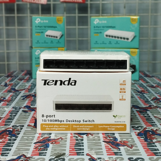 TENDA TENT S108 8-Port Ethernet Switch - Switch Hub 8 Ports Internet ...
