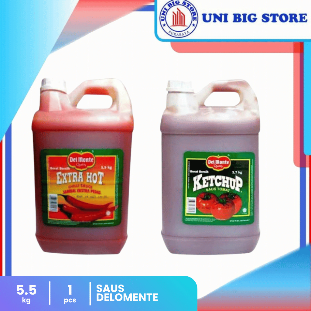DELMONTE Tomato Ketchup Sauce | Extra Hot Sauce Gallon 5.7 Jerry Cans 5 Kg | Shopee Singapore