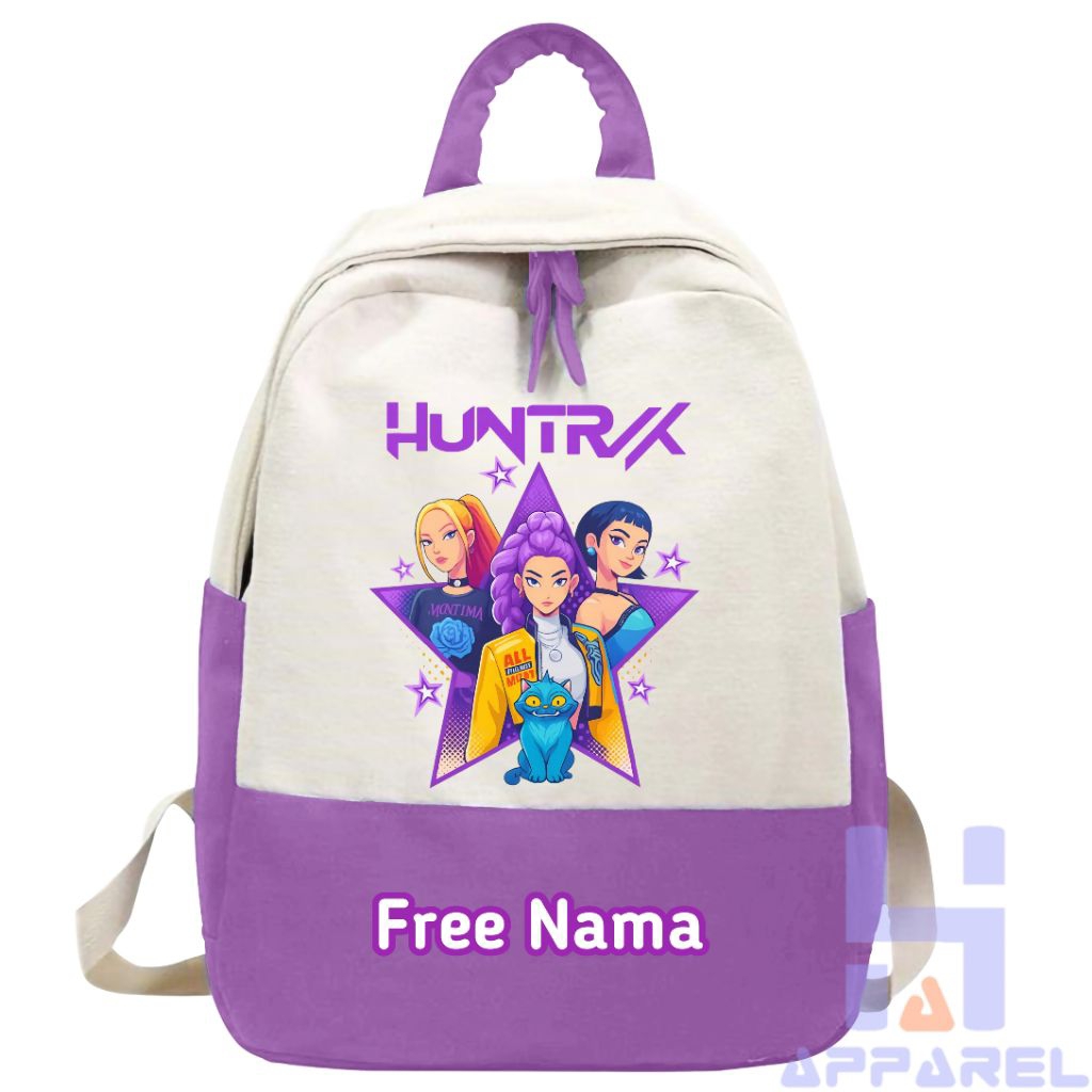HUNTRIX KPOP DEMON HUNTERS CHARACTER CHILDREN'S BACKPACK FREE NAME ...