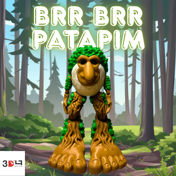 Brr Brr Patapim Viral Figure Toys Anomali Brainrot 3D Articulated Toys ...