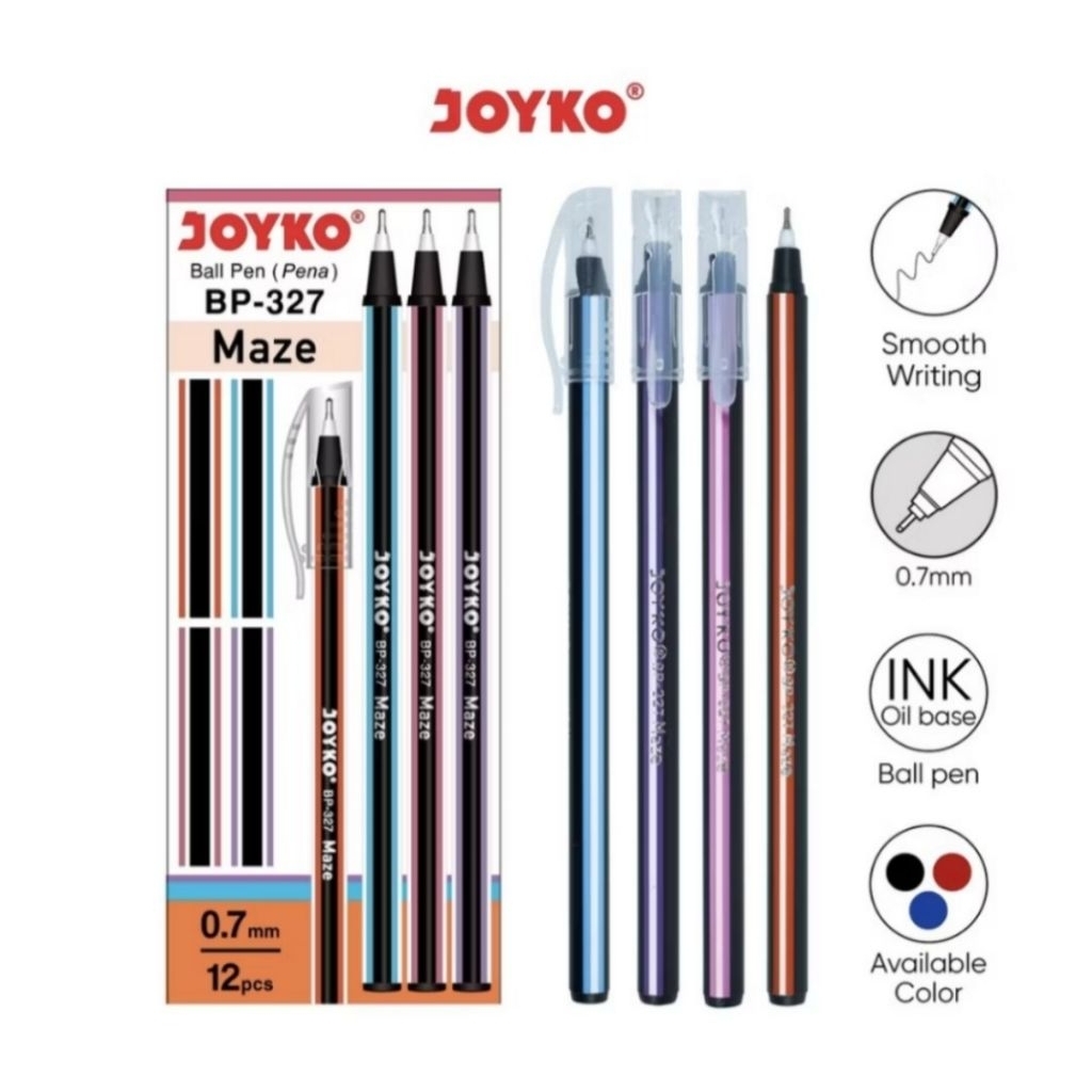 Joyko Maze Pens 1 pack contains 12 pcs (1 dozen) | Shopee Singapore