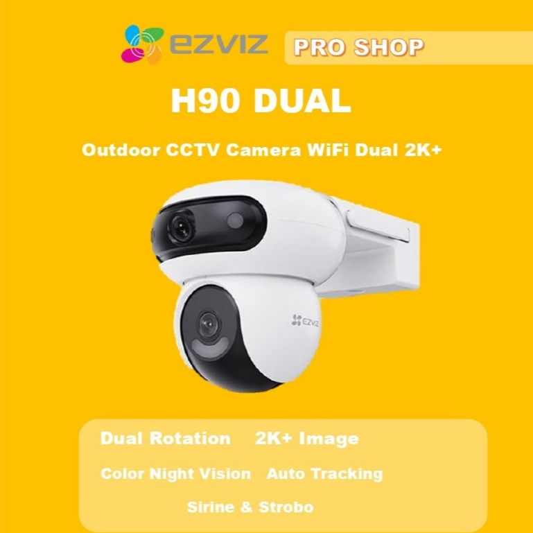 EZVIZ H90 Dual 2K+ Smart Home Dual Lens 4MP+4MP Wifi IP Outdoor ...